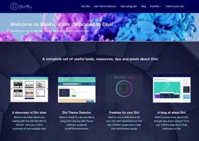 Divi 2.5 WordPress Theme Resource Toolbox